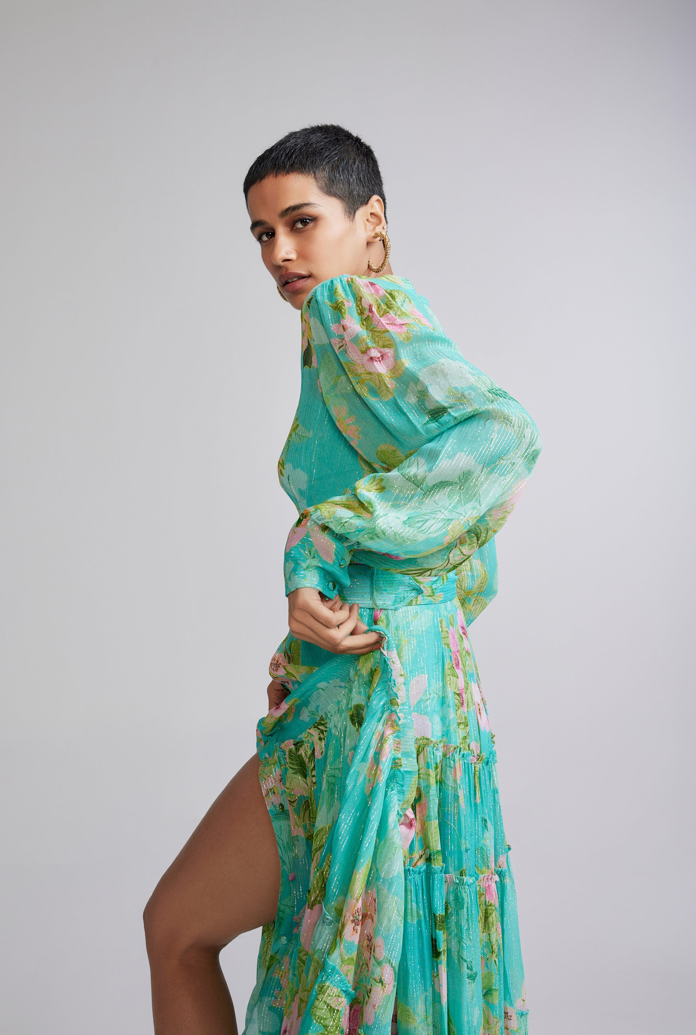 Azra Long Shirt Dress – Hemant & Nandita